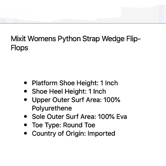 Mixit | Shoes | Womens Mixit Python Strap Wedge Flipflops Sandal | Poshmark